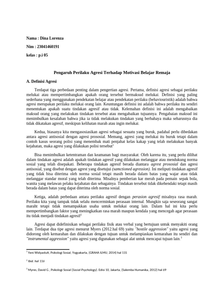 Dina Lorenza - 23041460191 - Bindo | PDF