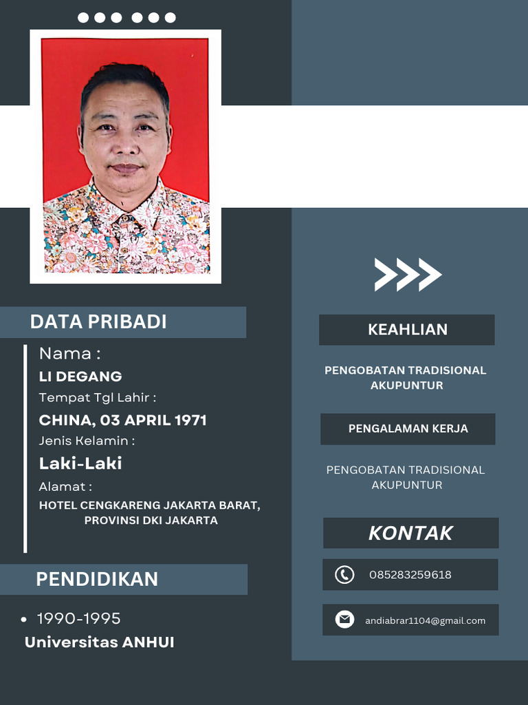 Konten Dokumen CV Untuk Lamaran Pekerjaan | PDF