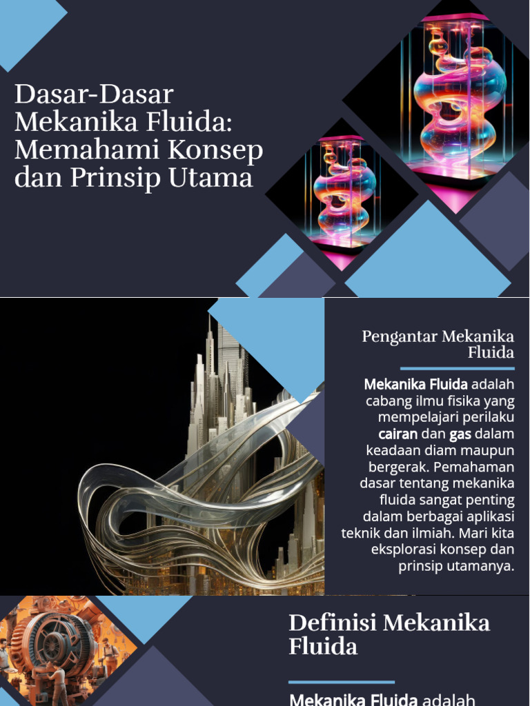 Wepik Dasar Dasar Mekanika Fluida Memahami Konsep Dan Prinsip Utama 202409291719 | PDF