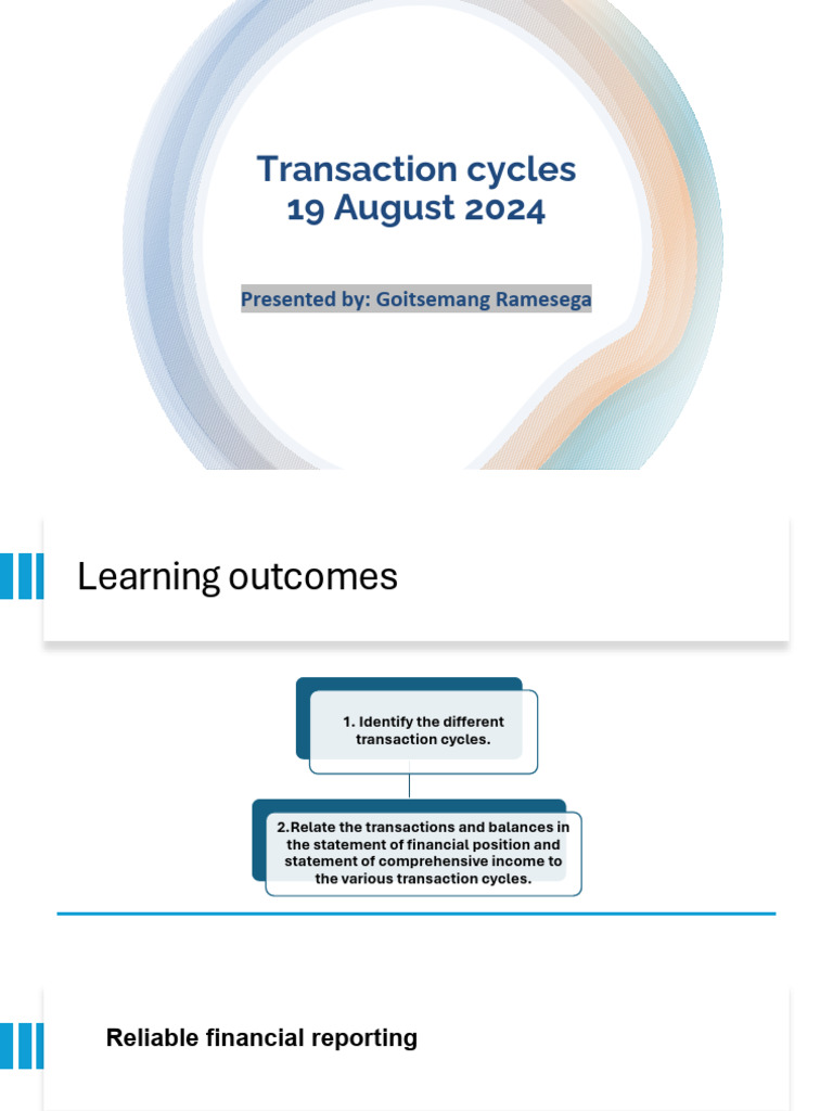 AUE2602 - Slides - 19 August 2024 | PDF | Inventory | Revenue