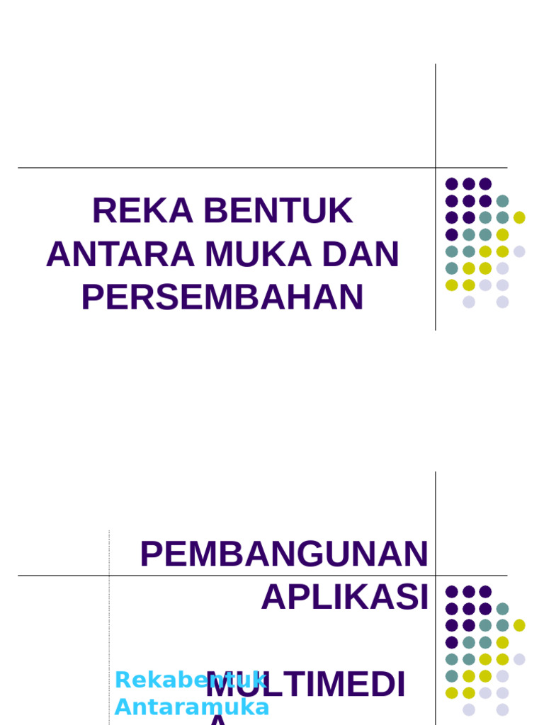 Reka Bentuk Antara Muka Dan Persembahan2 3 | PDF