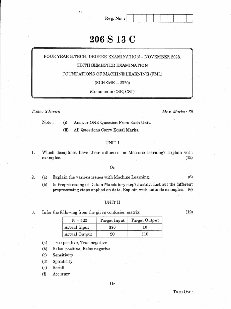 FML | PDF | Machine Learning | Applied Mathematics