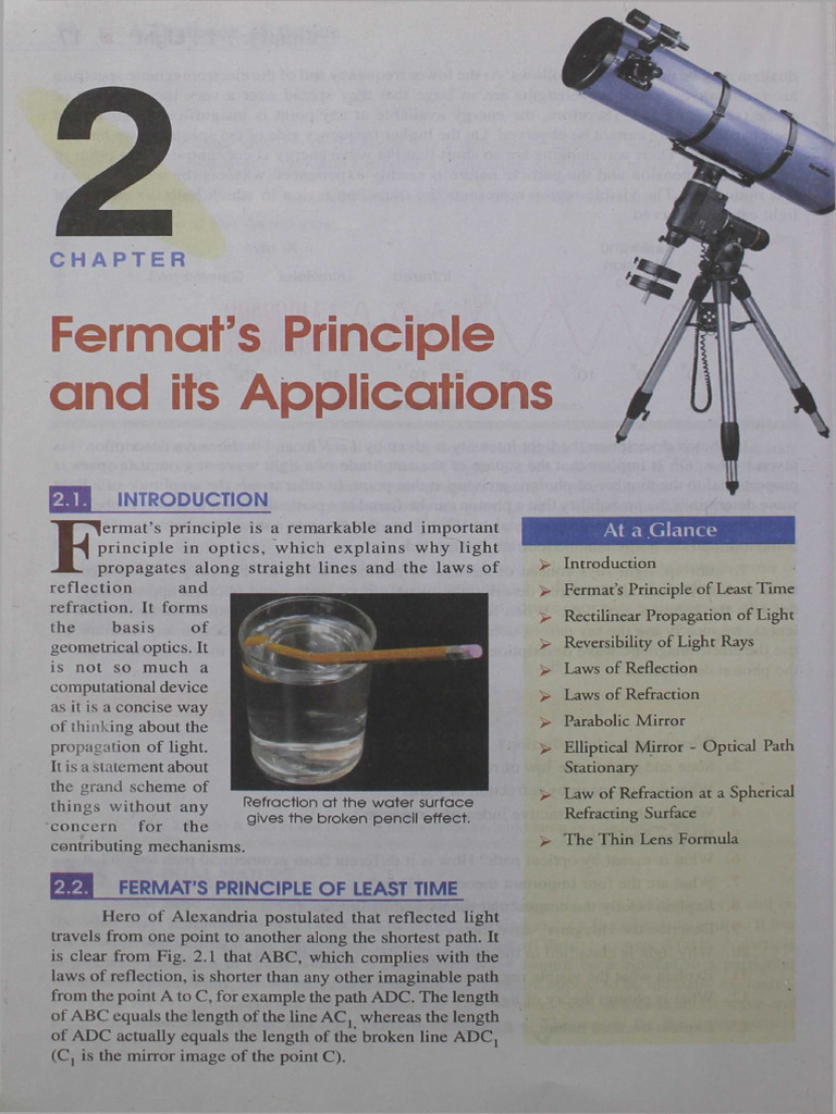 Understanding Fermat's Principle in Optics | PDF | Ellipse | Perpendicular