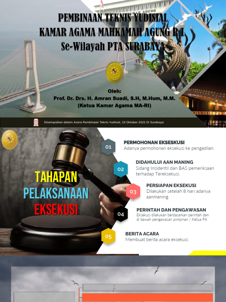 Beberapa Permasalahan Eksekusi (PTA Surabaya) | PDF