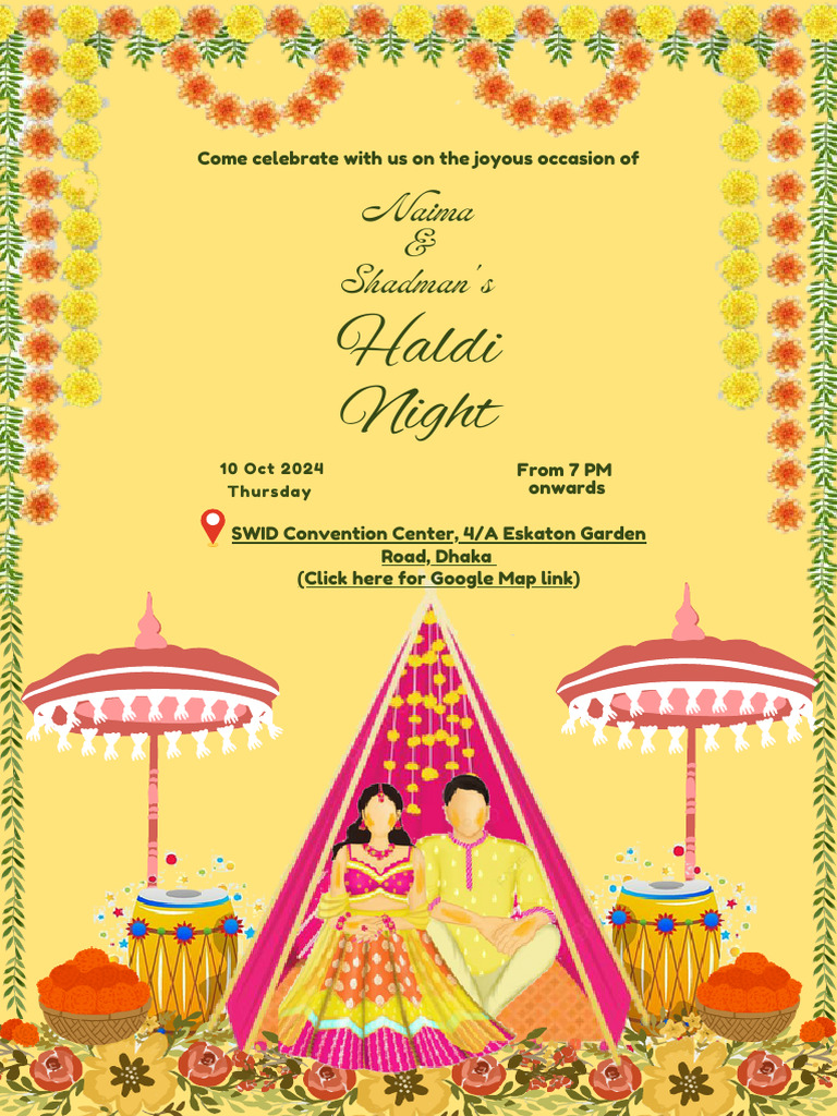 Haldi Night Celebration at SWID Center | PDF