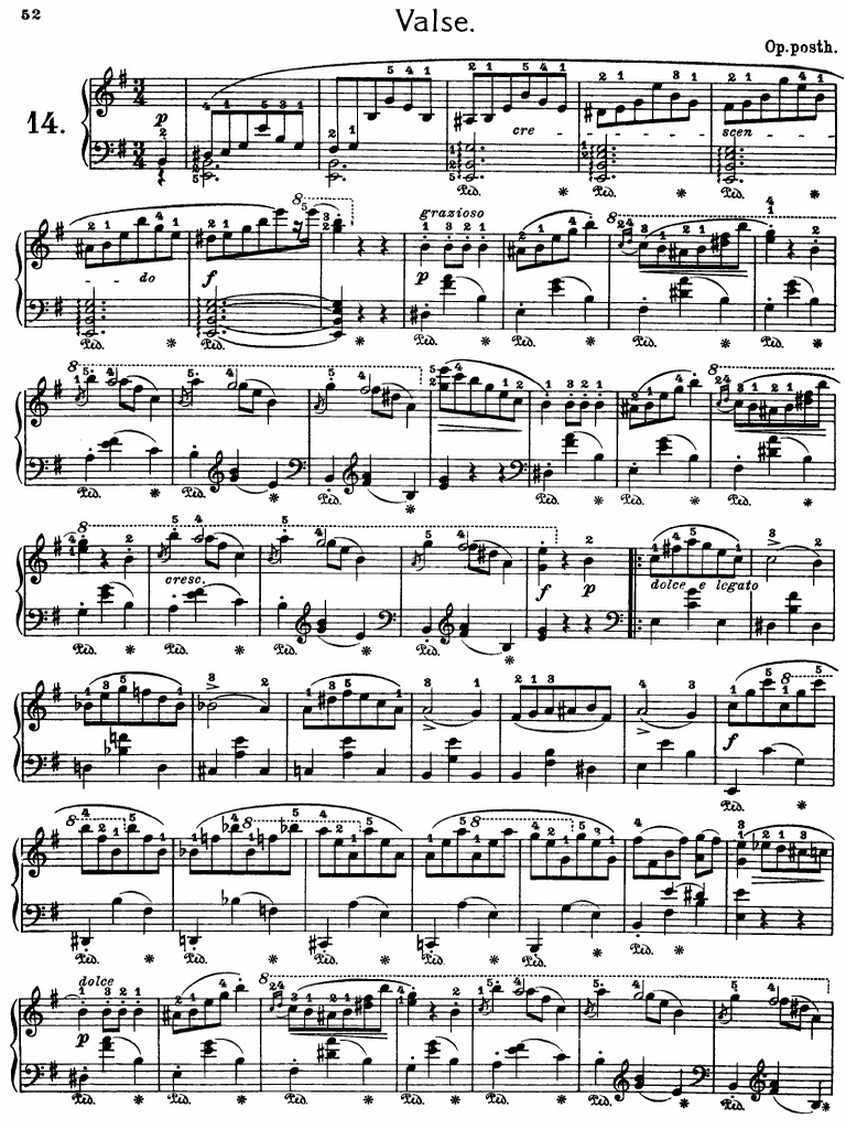 (Free Scores - Com) Chopin Fra Ric Valse Mineur Complete Score 1359 43319 | PDF