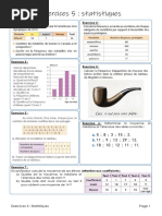 17 Exercices Avec Corrigés Statistique Descriptive S1 PDF | PDF ...
