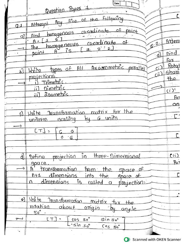 computational Geometry questions answer | PDF computational Geometry questions answer | PDF