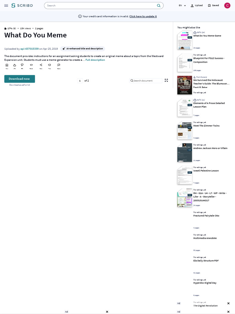 What Do You Meme _ PDF | PDF | Scribd | Written Communication