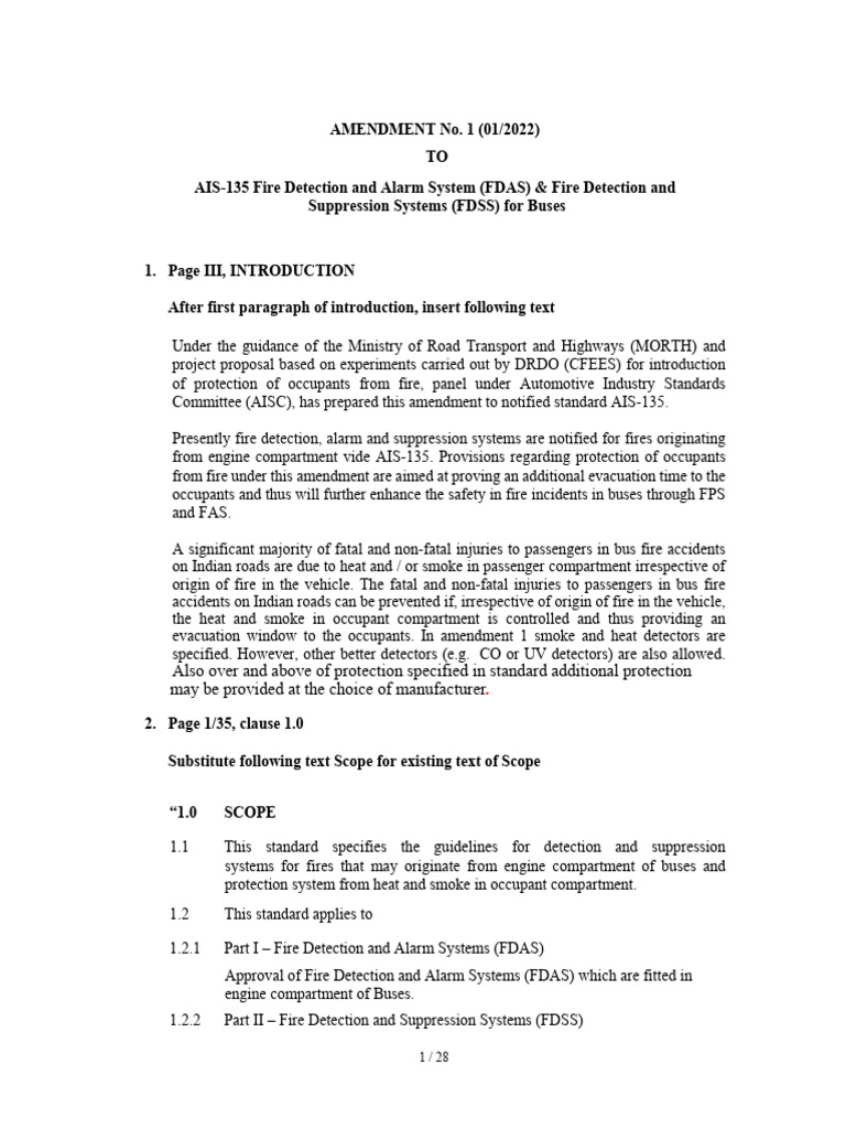 AIS 135[1] | PDF | Fires | Smoke
