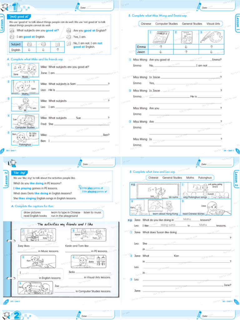 Primary 3A Grammar Head Start | PDF
