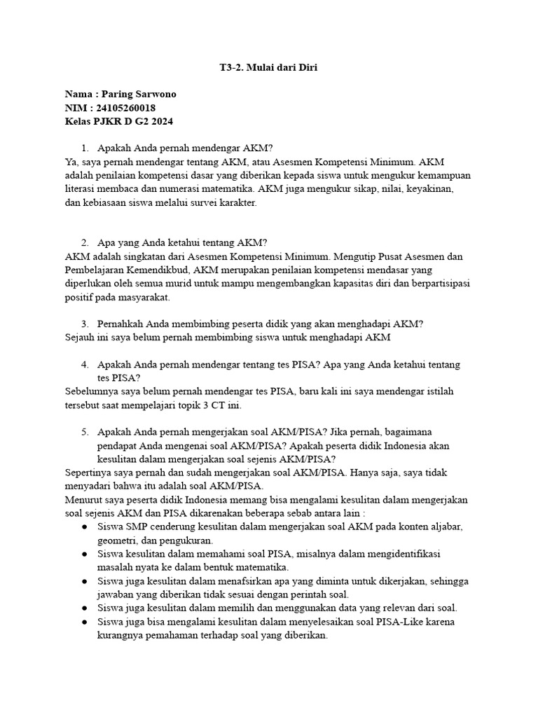 CT T3-2. Mulai Dari Diri | PDF