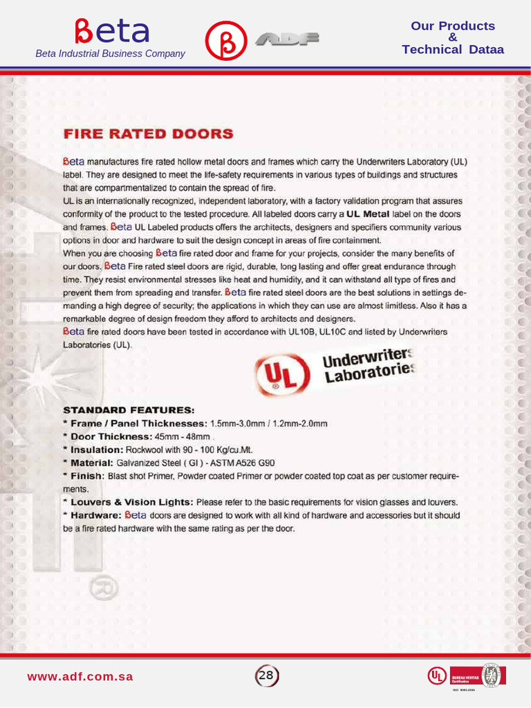 Beta Industrial Products & Data | PDF