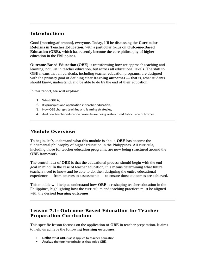 report in prof ed 5 | PDF | Curriculum | Teachers