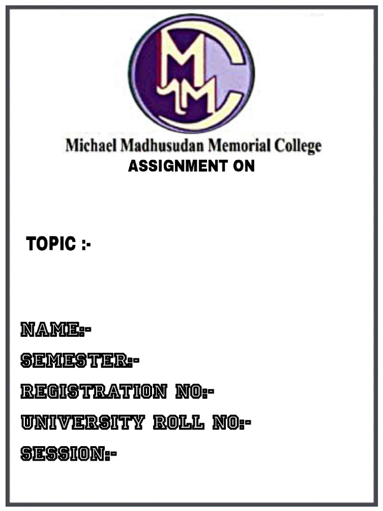 Assignment MMMC logo page | PDF