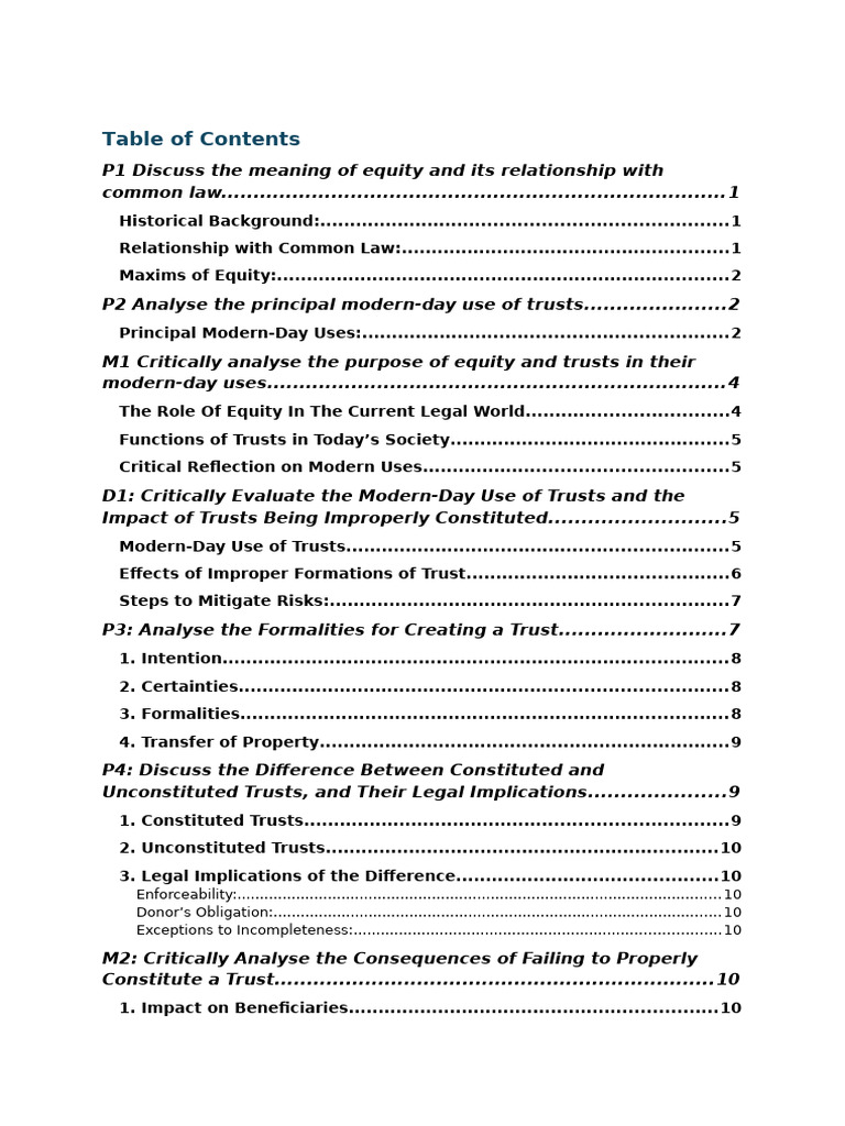 Equality Law | PDF | English Trust Law | Equity (Law)