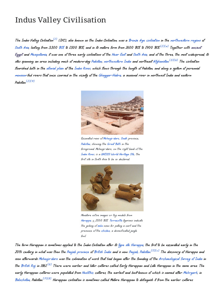 Overview of Indus Valley Civilization | PDF