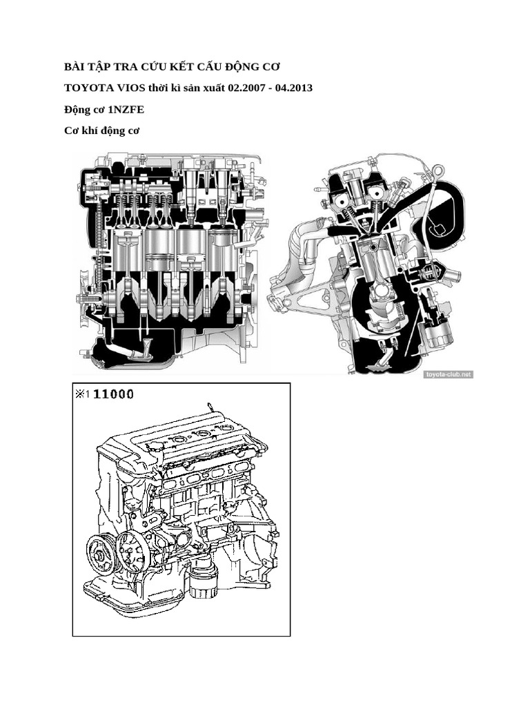 Tra C U Đ NG Cơ Toyota Vios 2007-2013 | PDF