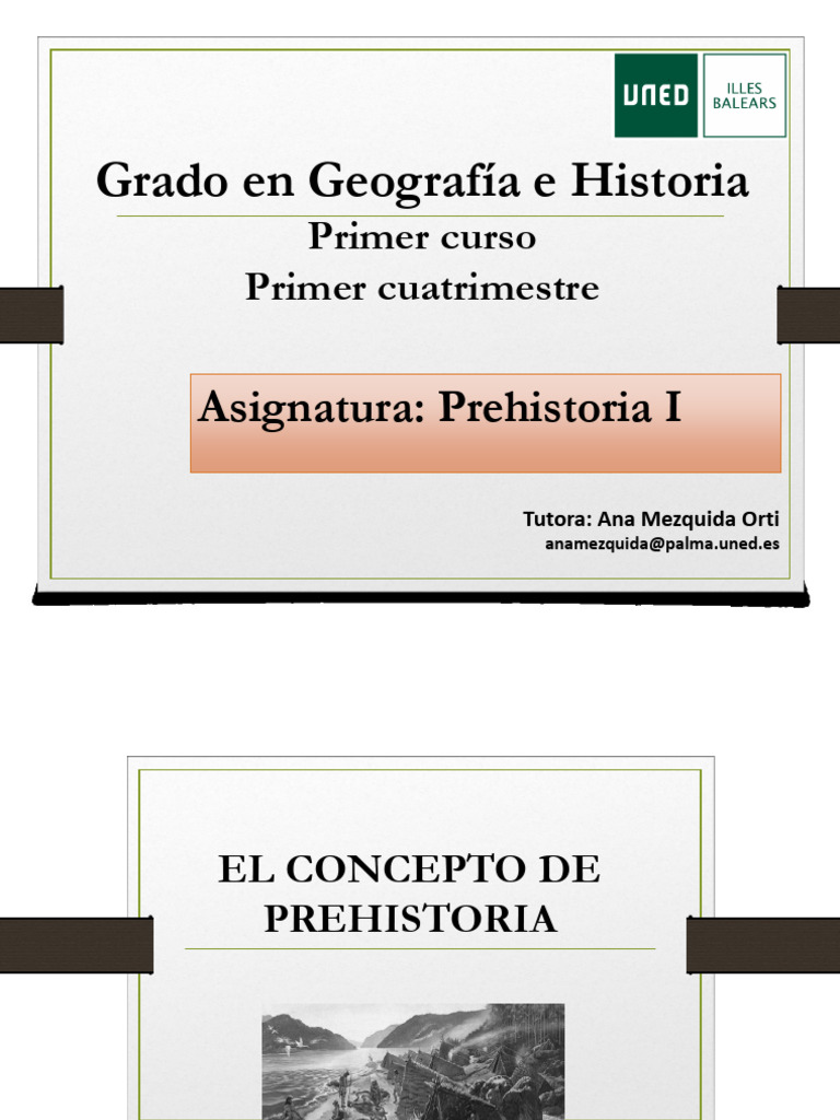 PrehistoriaI.Tut. 1. AM. 2024 | PDF | Arqueología | Antropología
