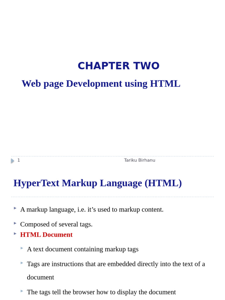 HTML Chap2 | PDF | Html | Html Element