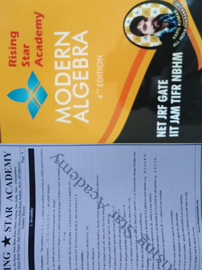 RING Modern algebra by Raising star. | PDF