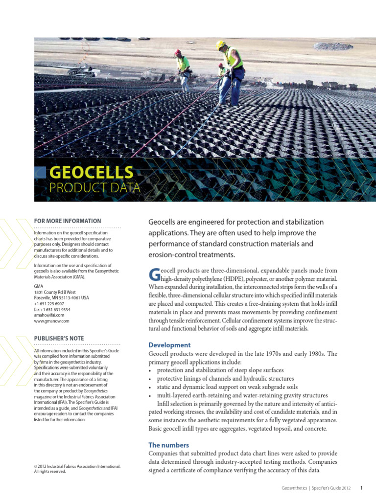 Geocell Specification 2 | PDF | Building Materials | Soil