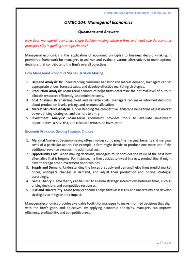 OMBC 104 - Descriptive Questions and Ans | PDF | Forecasting | Demand