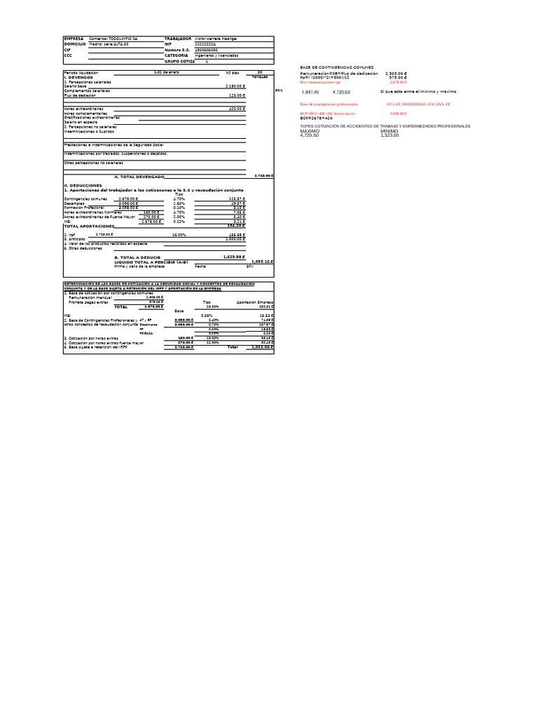 EJER 2 | PDF | Salario | Labor