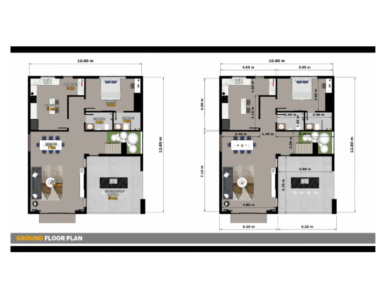 HOUSE DESIGN 10x12 2 STOREYS G-FLOOR PLAN | PDF