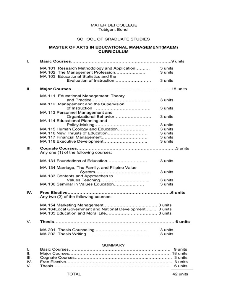 MAEM Curriculum Revised 2022-2023 | PDF