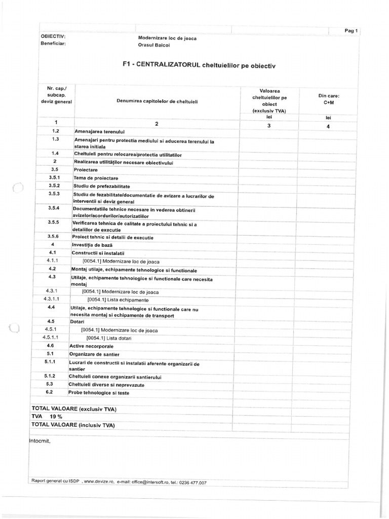 Liste Cantitati | PDF