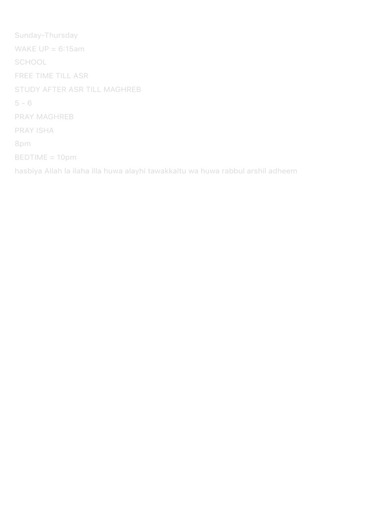 Sunday Thursday | PDF