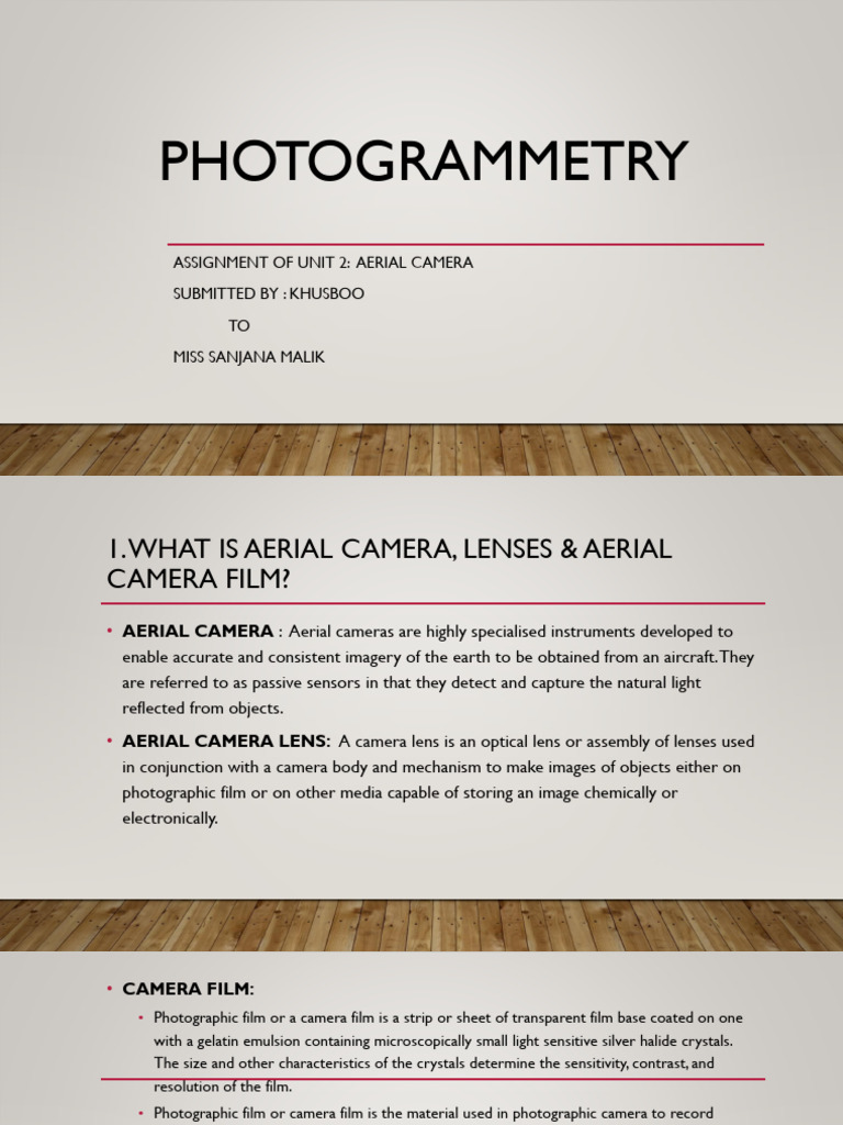 Aerial Camera Overview and Components | PDF | Camera Lens | Camera