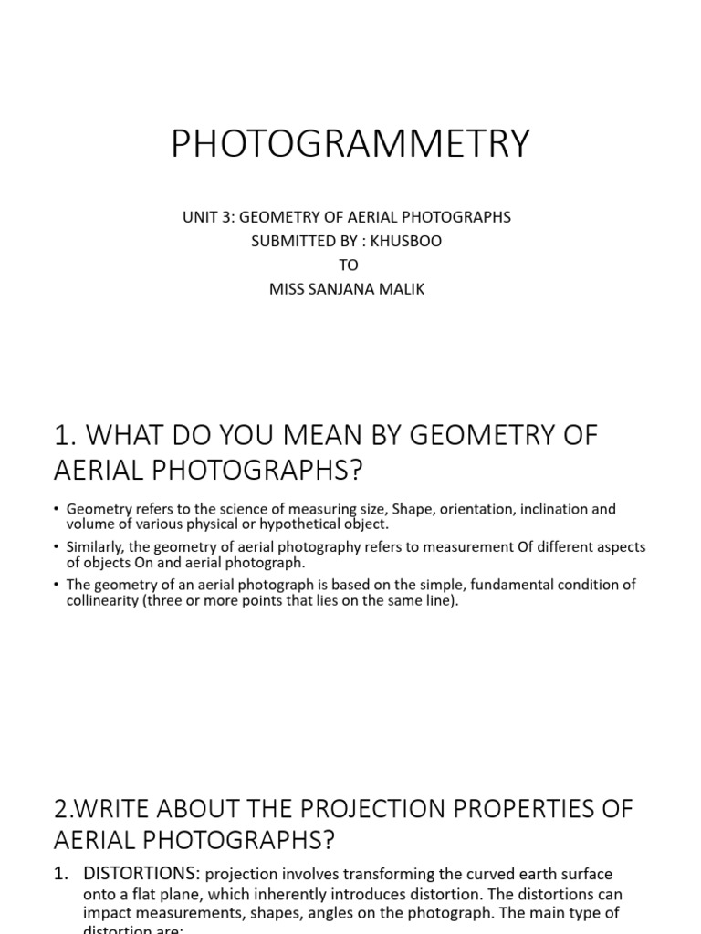 Assignment Unit 3 Photogrammetry | PDF | Image Resolution | Angle