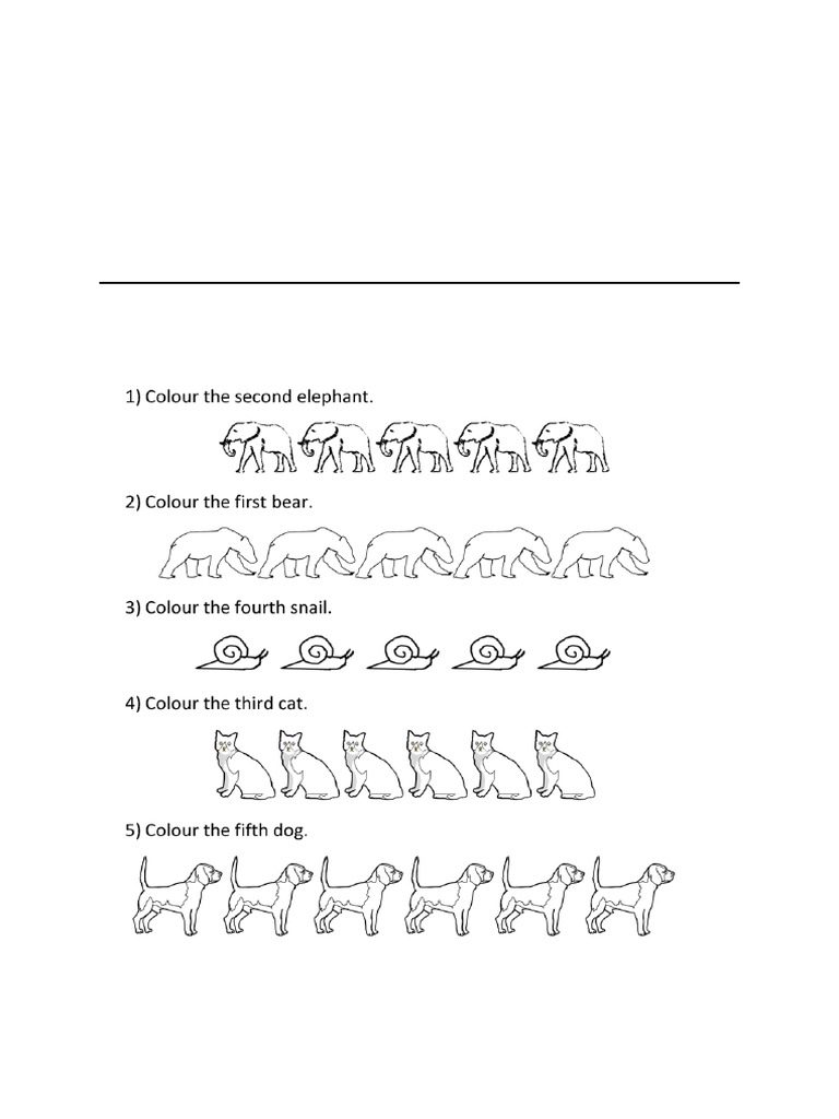 Cardinal and Ordinal Numbers Activity | PDF