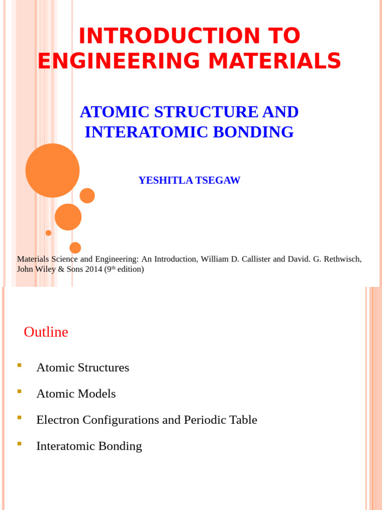 Chapter - 2. Atomic Structure and Bonding | PDF | Chemical Bond | Chemical Polarity