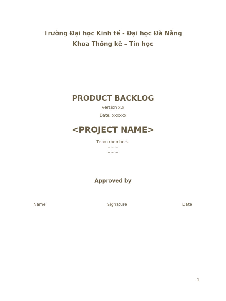 Template-Product-backlog | PDF