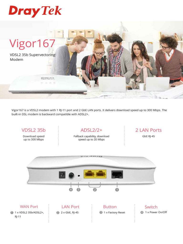 Datasheet Vigor167 | PDF