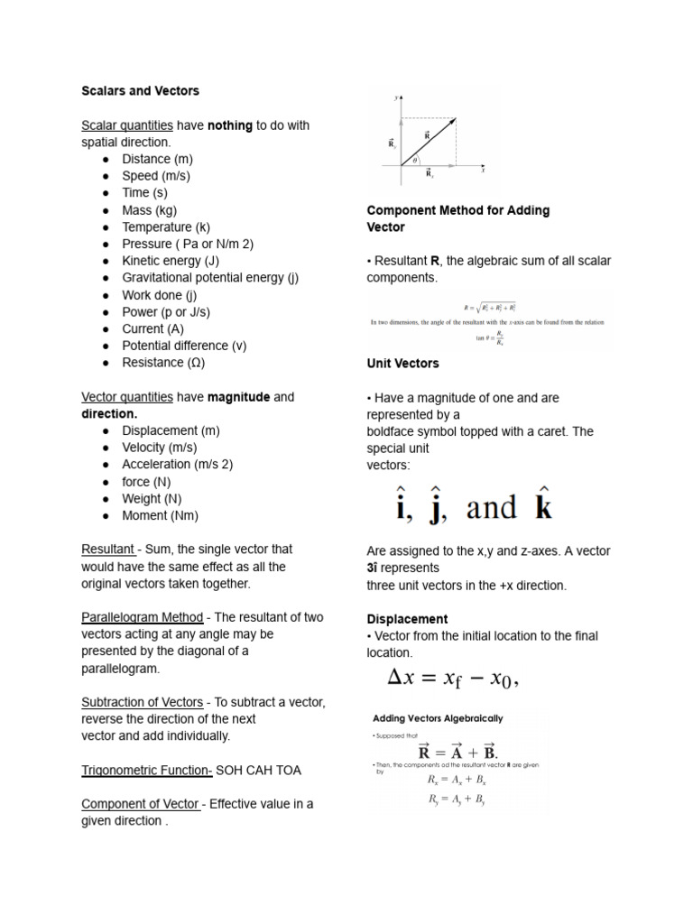 Physics Reviewer 1st Semester | PDF | Force | Acceleration