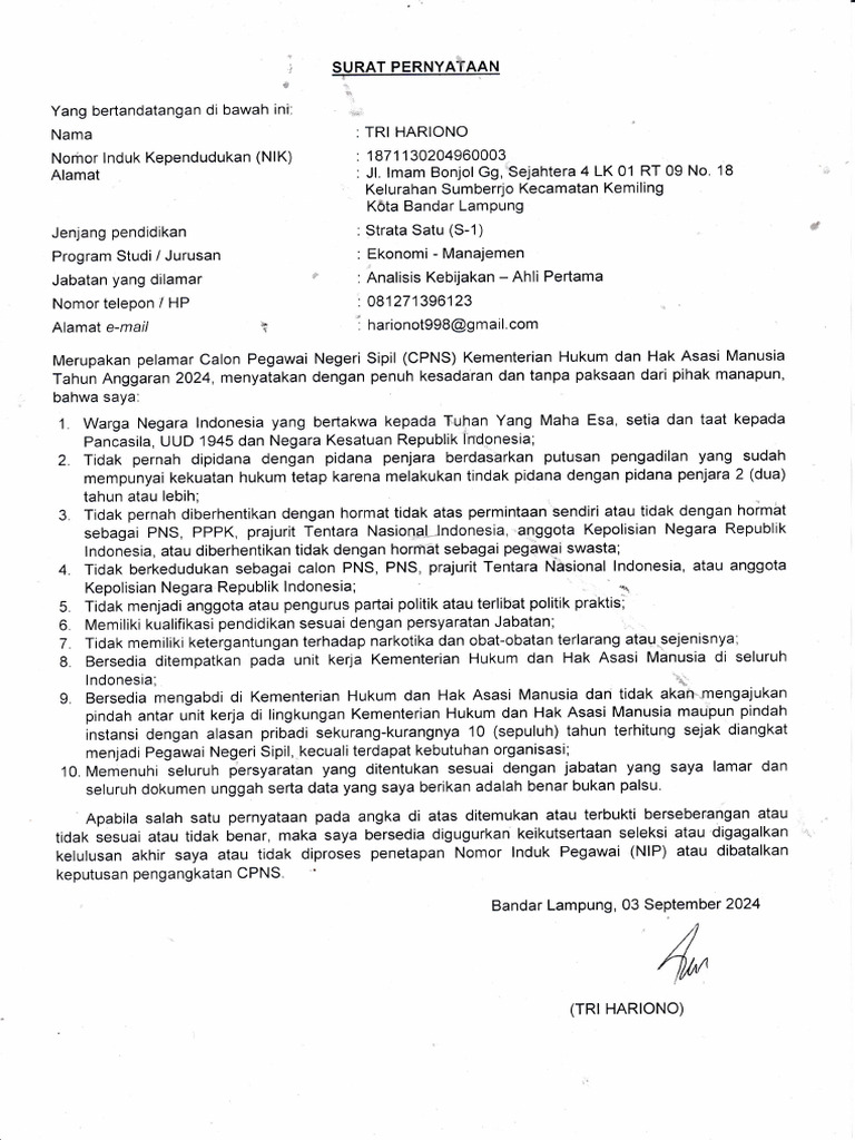 SURAT PERNYATAAN_20240904_0001 | PDF