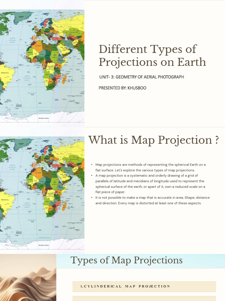 Different-Types-of-Projections-on-Earth | PDF | Geometry | Cartography