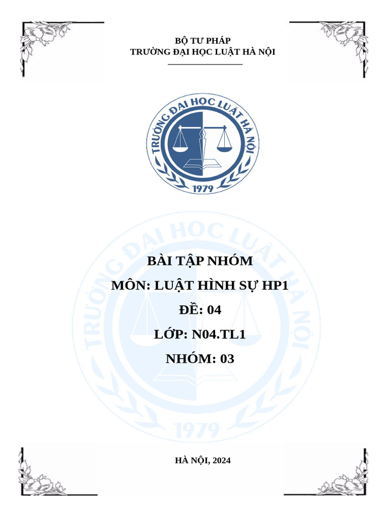 BTN Hình Sự 2 | PDF