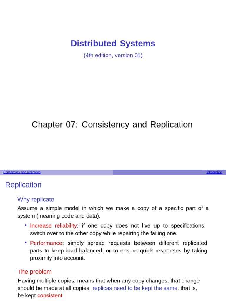 slides.07 | PDF | Replication (Computing) | Cache (Computing)