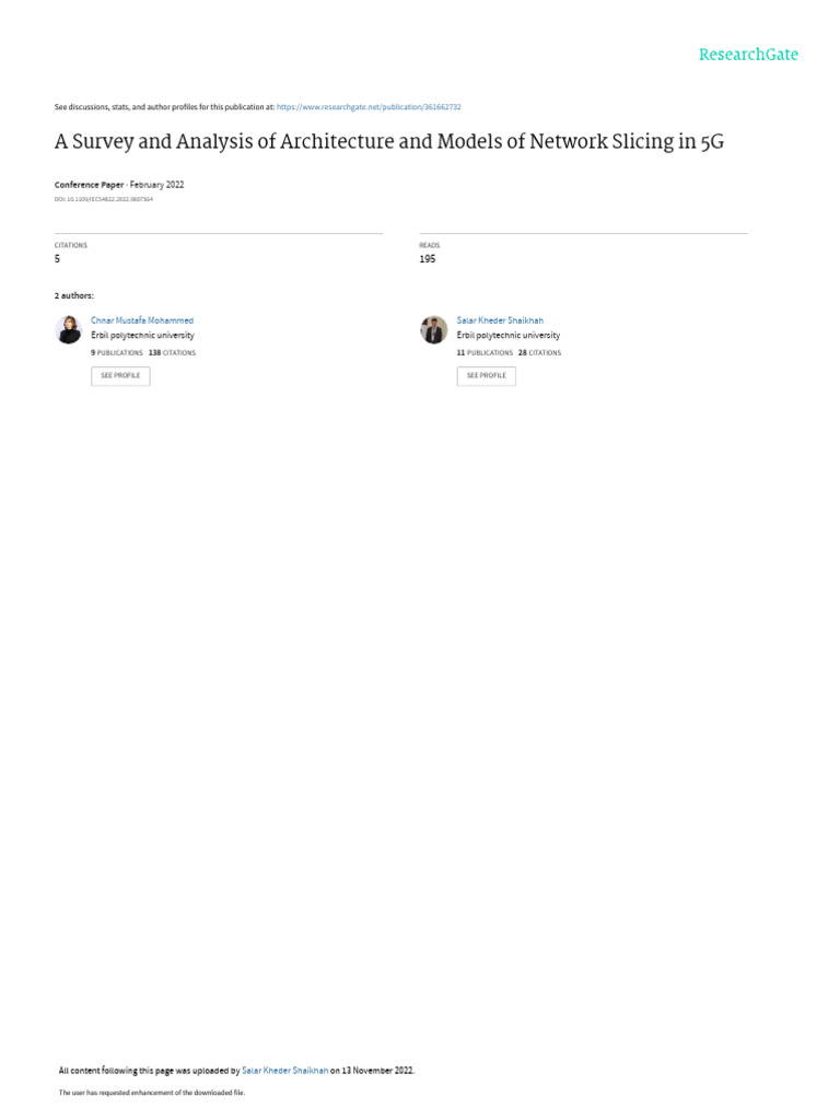 A_Survey_and_Analysis_of_Architecture_and_Models_of_Network_Slicing_in_5G | PDF | Computer ...