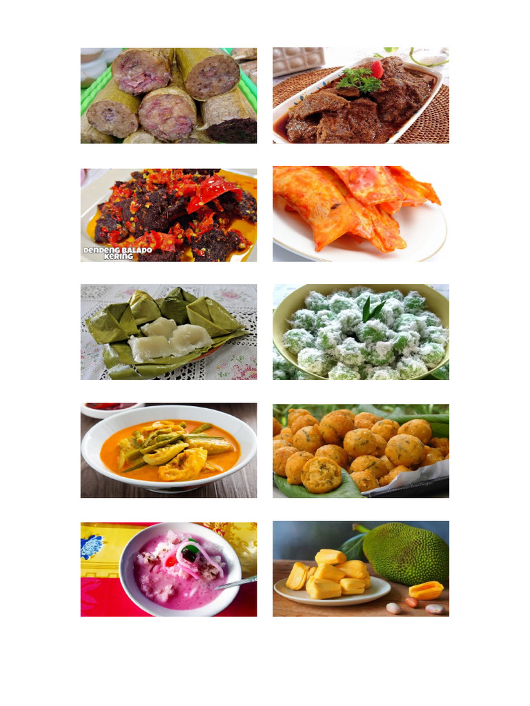 Makanan Tradisional Minang Sumatera Barat | PDF