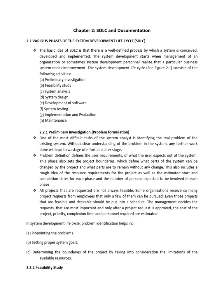 SAD Chapter 2 | PDF | Computer File | Feasibility Study