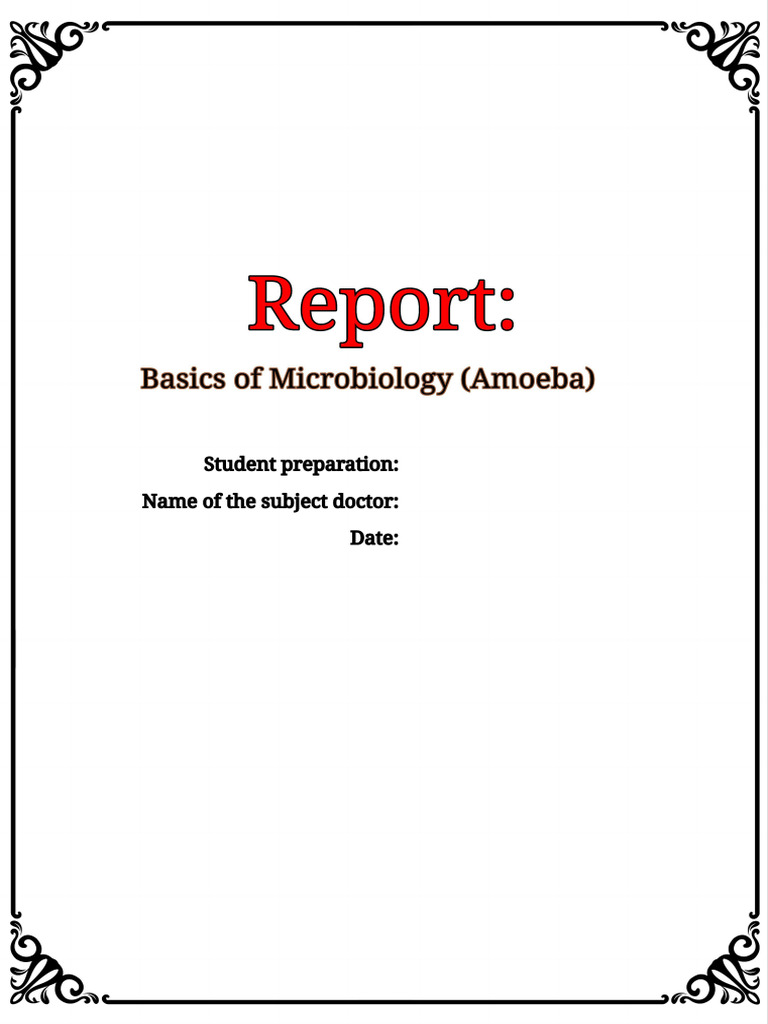 Basics of Microbiology Amoeba 1.1 | PDF