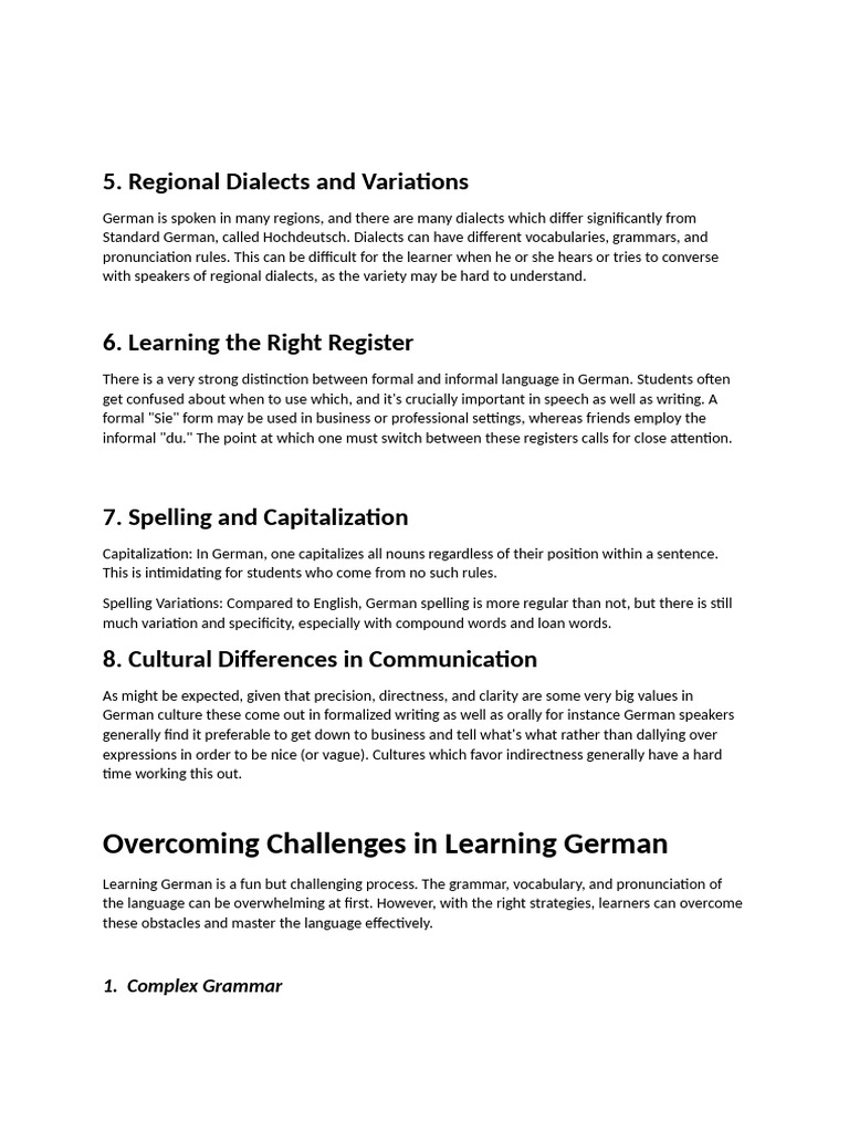 Complicated Grammar | PDF | German Language | Word