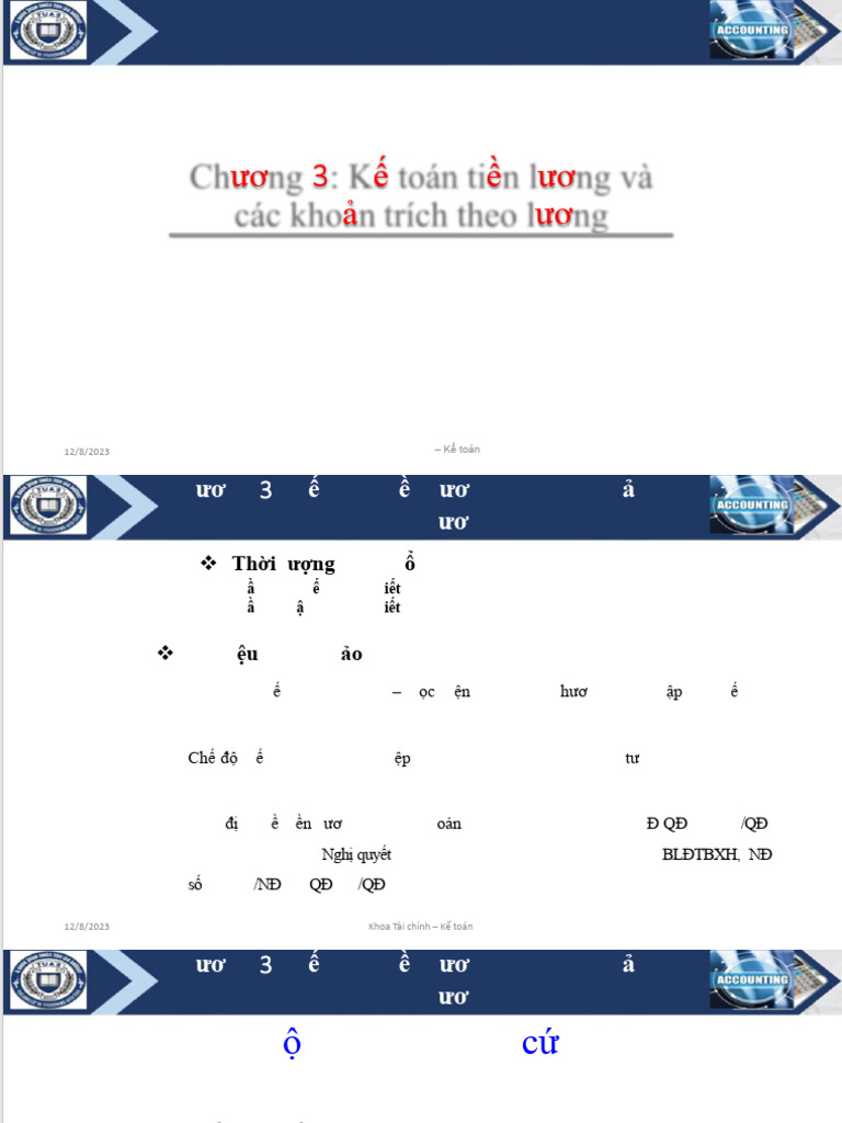 Chương 3. Kế toán TC K11 (BAF3204) - KT TL (QTKT) | PDF