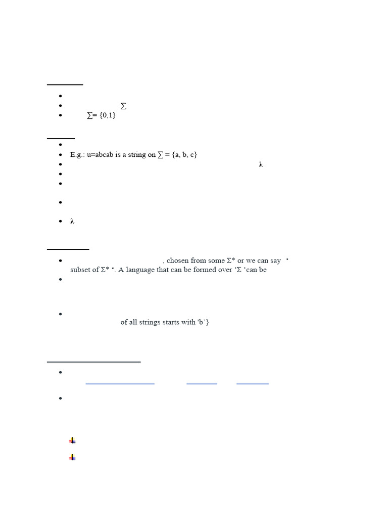 Chapter 1 | PDF | Automata Theory | String (Computer Science)